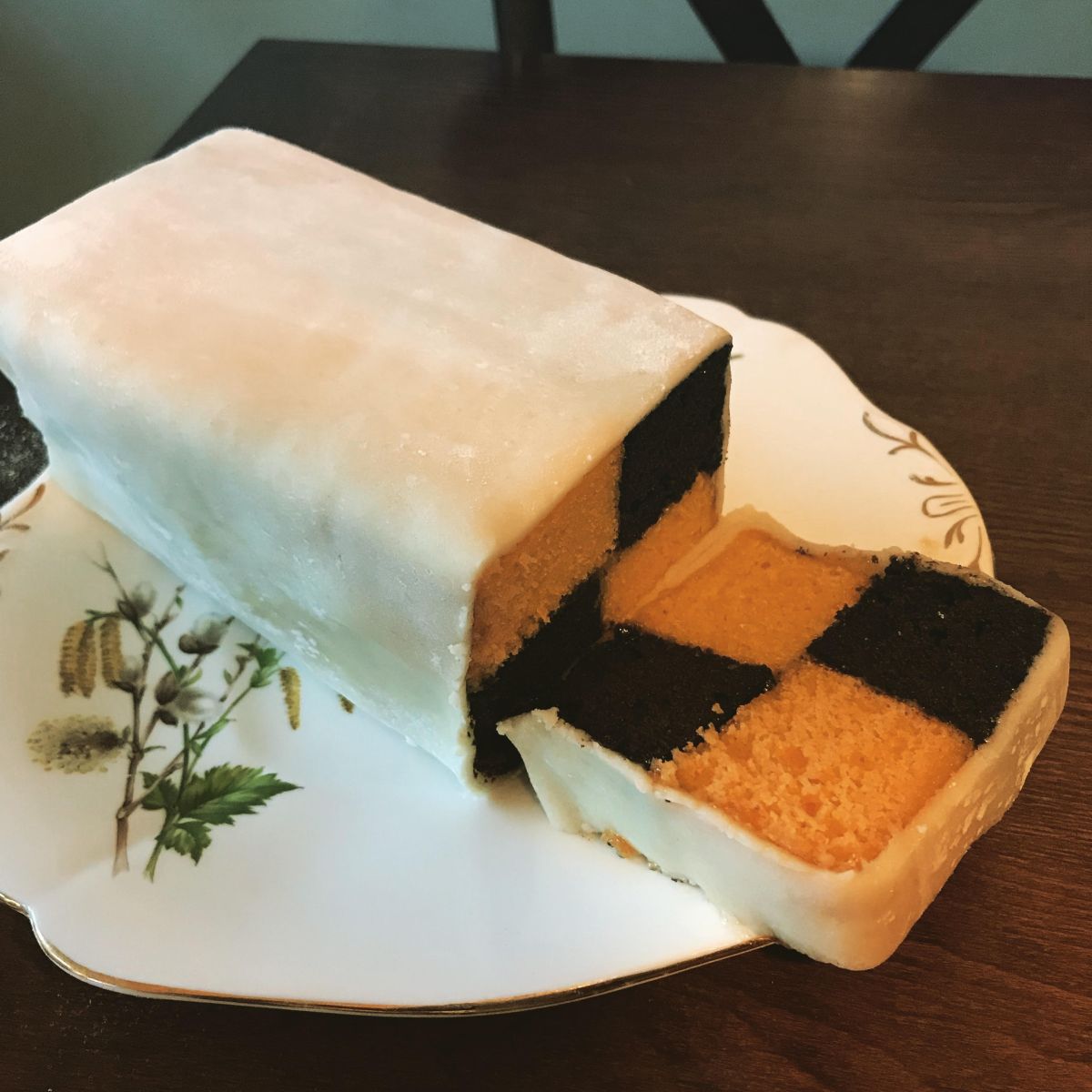 Chocolate orange Battenberg cake | Sweet Clare